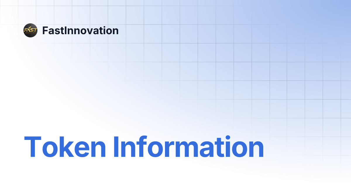Token Information | FastInnovation